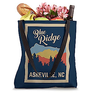 Retro Asheville, N.C. Blue Ridge Mountains Souvenir Gift Tote Bag