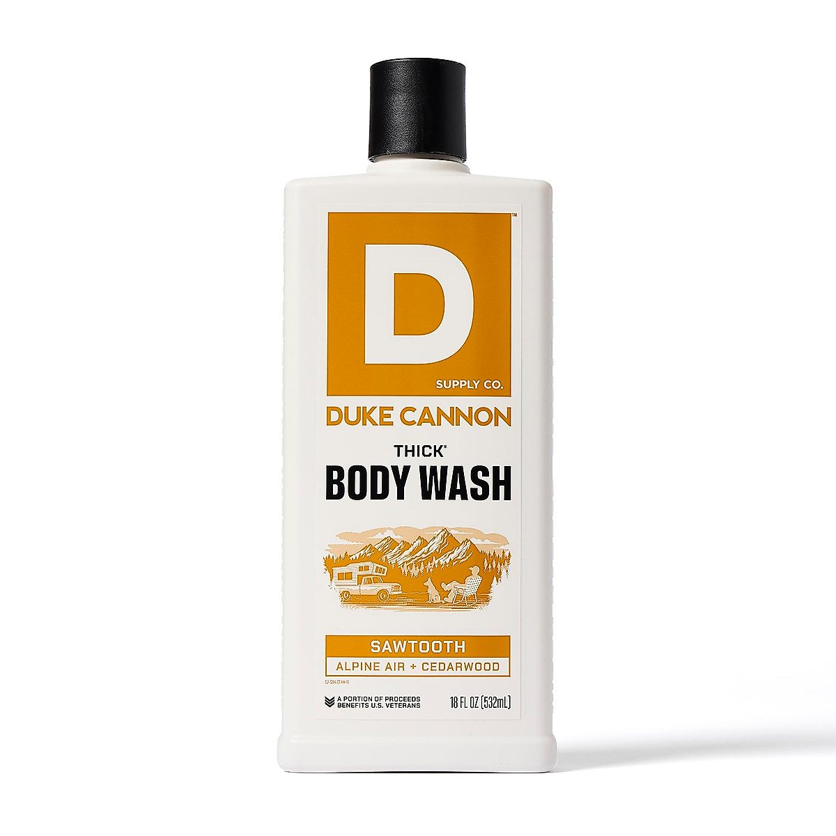 Duke Cannon Supply Co. THICK Body Wash - Accomplishment, Naval Supremacy, Productivity, Old Glory, 17.5 Fl Oz. (Old Variety 4 Pack)