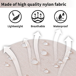 TIANZONG Travel Shoe Bag with Handle Holds 2 Pairs of Shoes, Shoe Packing Cubes for Travel (Beige, 2 Pack)