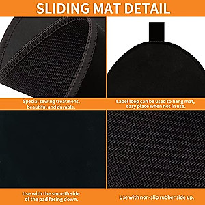 Owowong Sliding Mat for Kitchenaid Stand Mixer Slider Mat for KitchenAid 5-8 Qt Appliances Air Fryer Slider Mat, 4.5-5 Qt Mat+ Black Bendable Kitchen Accessories