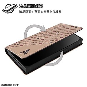 Digital Alchemist [Thorough Protection Squl Skul] iPhone 14 Plus Case Disney Character Notebook Type Leather Case Notebook Cover Mickey Mouse Motif Pattern
