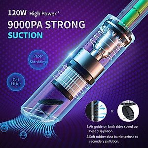 Bennra Mini Cordless Handheld Vacuum Cleaner【2022 New】, for Car, Home, Pet Hair, Portable USB Rechargeable, Easy to Clean Keyboard, Drawer, Crevices