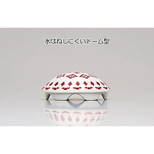 Oak 244493 Seto Drain Cover, Country Red, Approx. W 2.8 x D 2.8 x H 0.9 inches (7 x 7 x 2