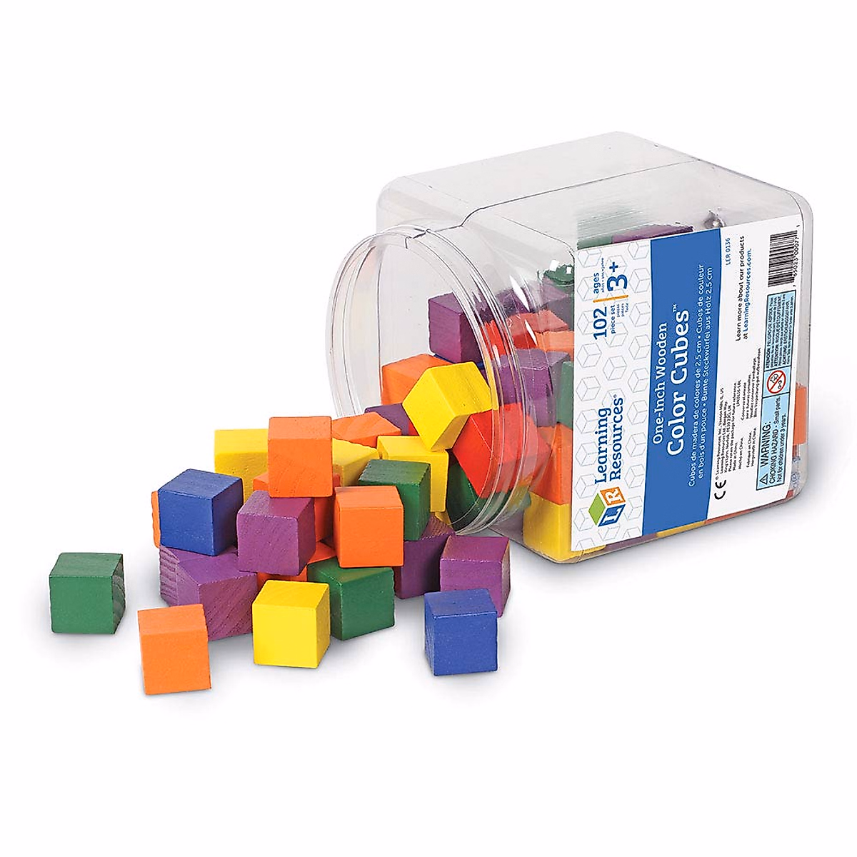 Learning Resources Wooden Color Cubes