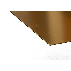 K&S Percision Metals 16408 Brass Sheet Metal Rack, 0.040" Thickness x 6" Width x 12" Length, 18 Gauge, 3 pc, Made in USA