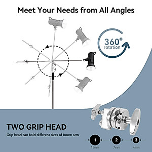 Backdrop Stand, 6.5 x 6.5ft Adjustable Photo Backdrop Stand, Back Drop Banner Stand Support System Kit for Parties, Portrait, Studio Photography, Birthday Party…