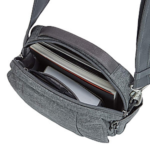 Pacsafe unisex adult 7 Liter Crossbody / - Fits Inch Tablet for Women & Men Metrosafe LS200 Anti Theft Shoulder Bag Color Black 30420100, Black, One Size US