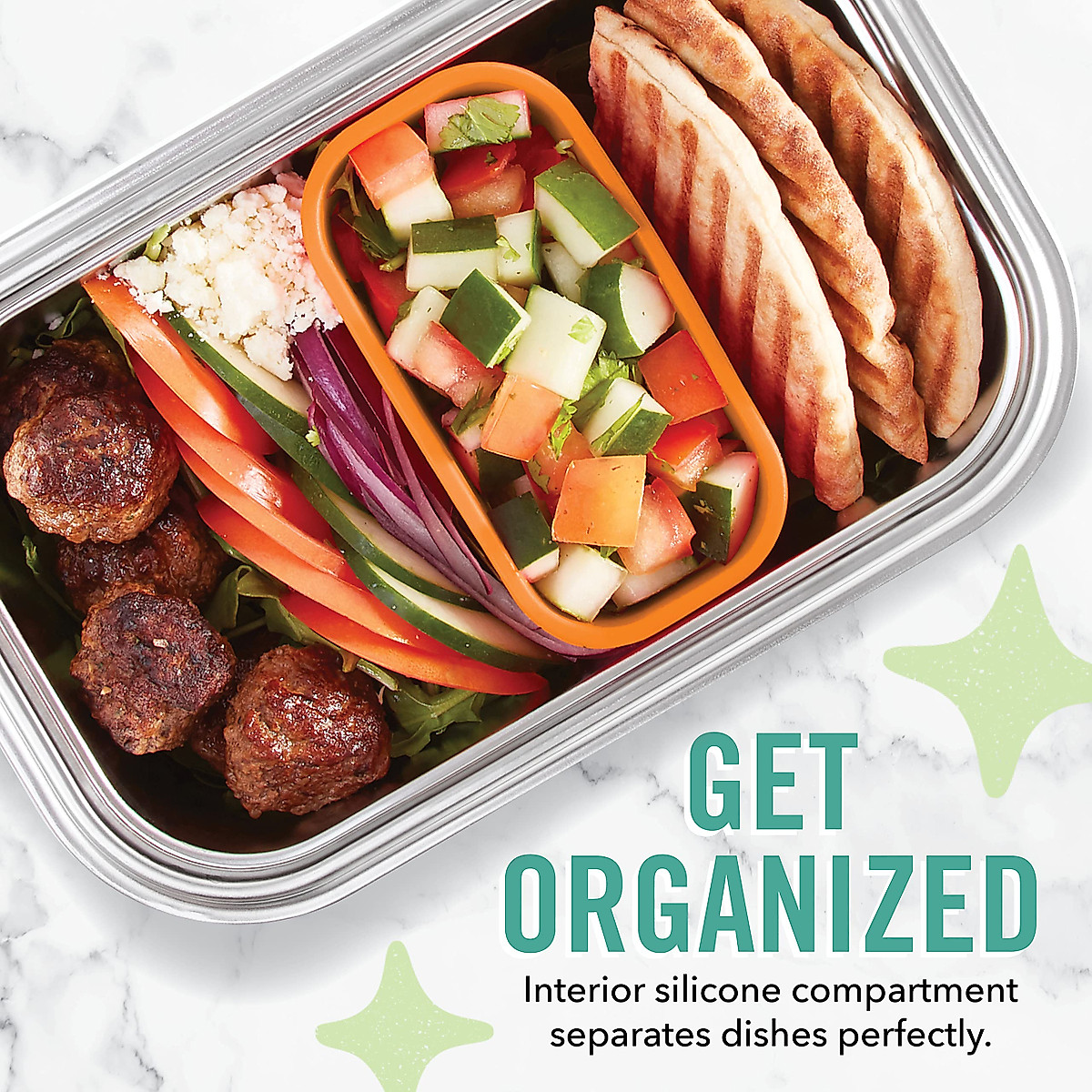 DASH The Fit Cook x Stainless Steel Lunch Box