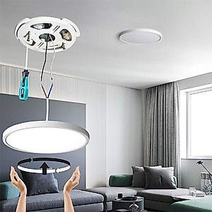 TALOYA 2 Pack 12 Inch LED Flush Mount Ceiling Light Fixture for Living Room Basement Closet Hallway Laundry Room Porch,20W Equivs to 200W 3000k/4000k/6500k