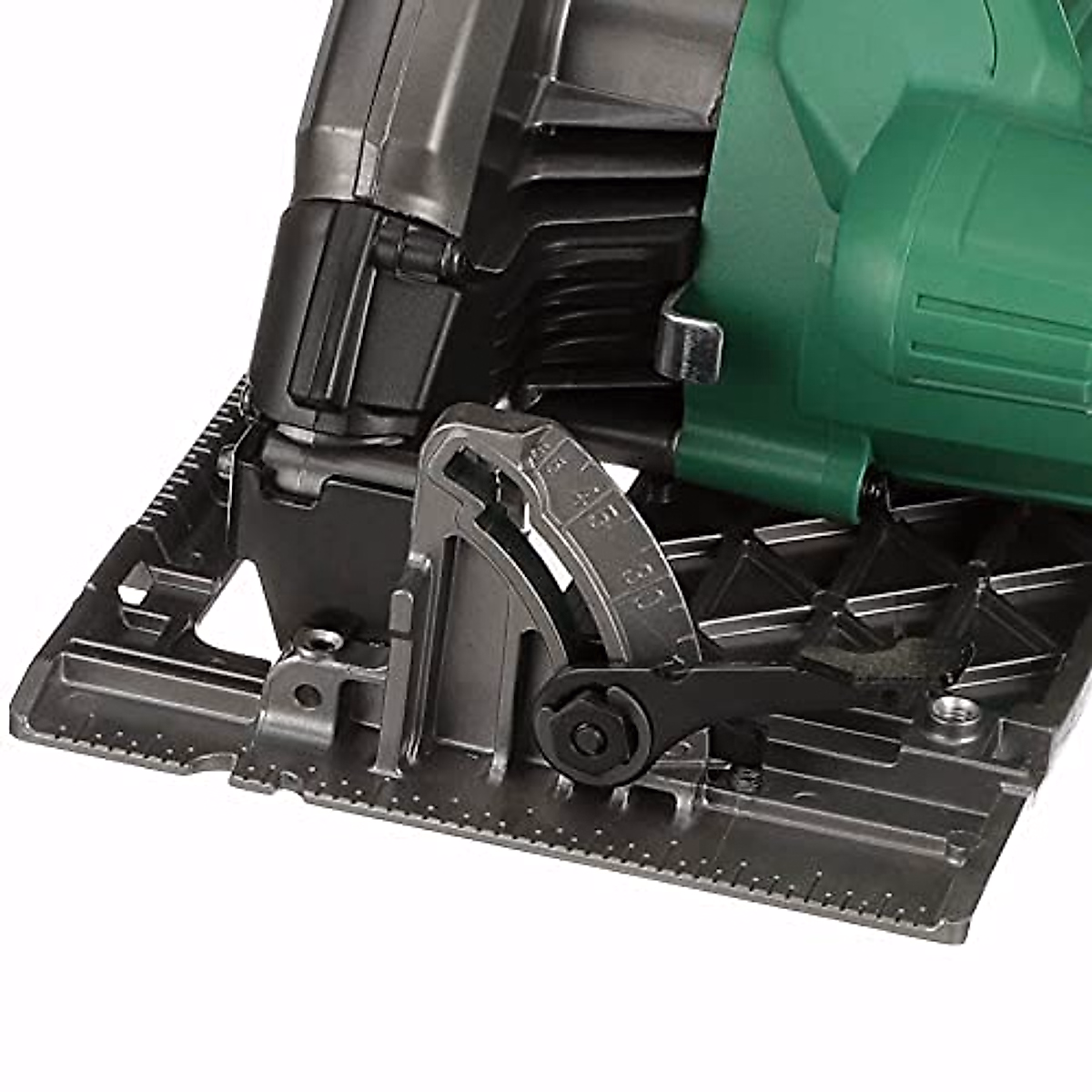 Metabo HPT 7-1/4-Inch Circular Saw Kit | 6,000 Rpm, 15-Amp Motor | Integrated Dust Blower | 24T Premium Framing/Ripping Blade | Single Handed Bevel Adjustment | C7SB3