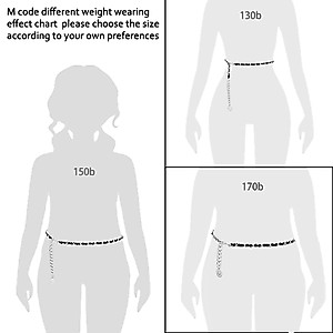 HIQUACC Leather Chain Belts for Women Girls, Layered Body Chain Belts Metal Waist Chain for Dress Vest Jeans