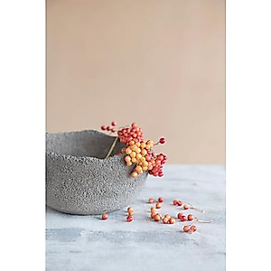 Creative Co-Op Decorative Textured Sandstone Bowl, 9" L x 9" W x 5" H, Brown