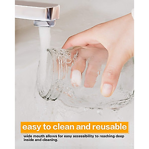 12oz Glass Jars With Lids Regular Mouth 20 Pack -Mason Jars 12 oz For Crafts, Meal Prep, Canning Jars For Food Storage Frascos De Vidrio Con Tapa Para Conservas-with 20 Chalkboard Stickers-Silver Lid