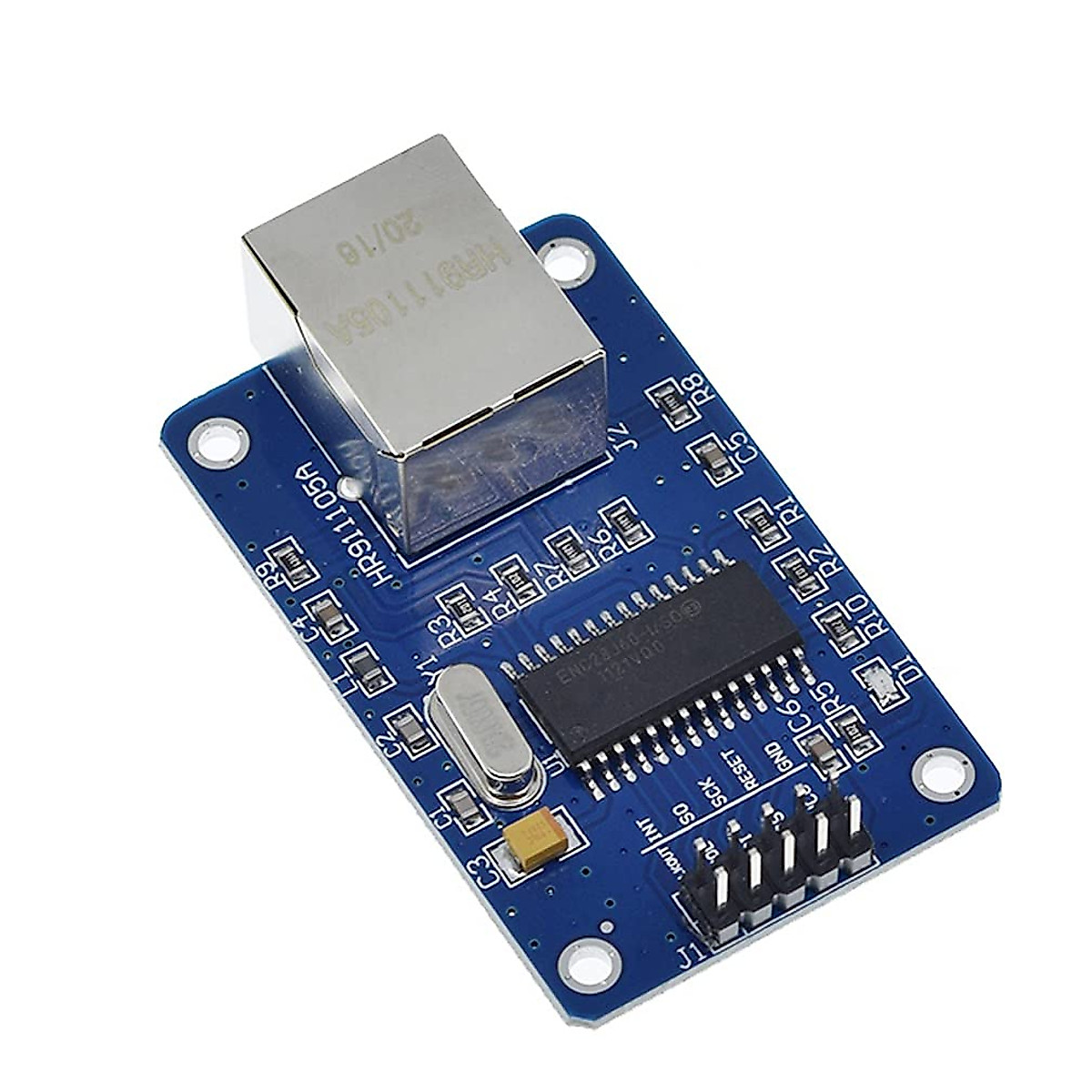 HiLetgo ENC28J60 ENC28J60-I/SO HR911105A Ethernet LAN Network Module SPI Interface 3.3V for Arduino AVR PIC LPC STM32