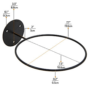 Wallniture SPORTA Wall Mount Ball Holder Organization and Storage Rack for Basketball, Volleyball, Soccer Balls, Metal Black Set of 4
