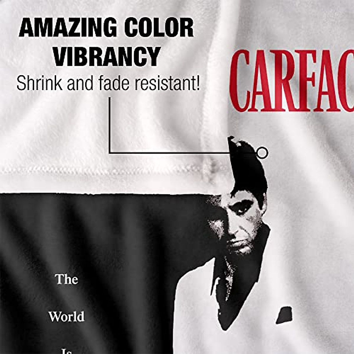 Scarface Poster Officially Licensed Silky Touch Super Soft Throw Blanket 50" x 60"