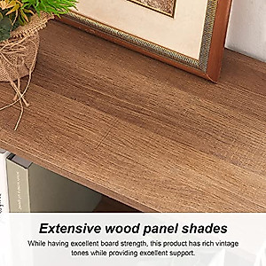 HOMISSUE Bookcase,6-Tier Tall Bookshelf Indstrial Bookshelves with Cabinet, Free Standing Modern Bookcase for Home Office Living Room and Bedroom,Vintage Brown