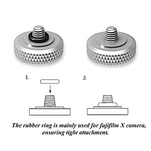JJC Camera Soft Release Button, Shutter Button for Fuji Fujifilm X-T5 X-T4 X-T3 X-T2 X-T30 X-T30 II X-T20 X-PRO3 X100VI X100V X-E4 X-E3 Sony RX1R II RX10 IV III Leica Q3 M10 M9 Nikon Df F3-2 Pack