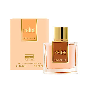 Rue Broca Pride Pour Femme Eau de Parfum For Women, 3.4 Fl. Oz – Elegant French Fragrance for Women, Long-Lasting Fruity Floral Scent with Green Apple, Jasmine, and Vanilla