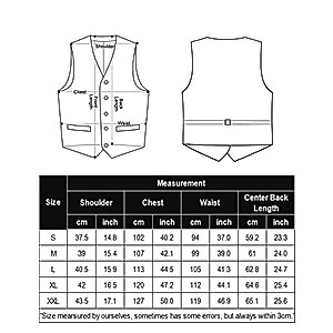 COOFANDY Men's Dress Vest Slim Fit Formal Dress Waistcoat Casual Business Wedding Suit Vest
