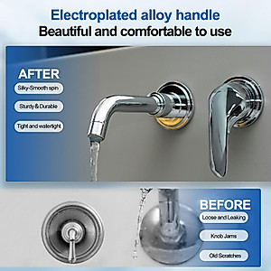 Single Metal Lever Handle Replacement for Delta H79 Faucet Handle Compatible with Delta Tub & Shower Handle for Delta 1300/1400 Series Tub Faucet, Shower with Screw & Wrench