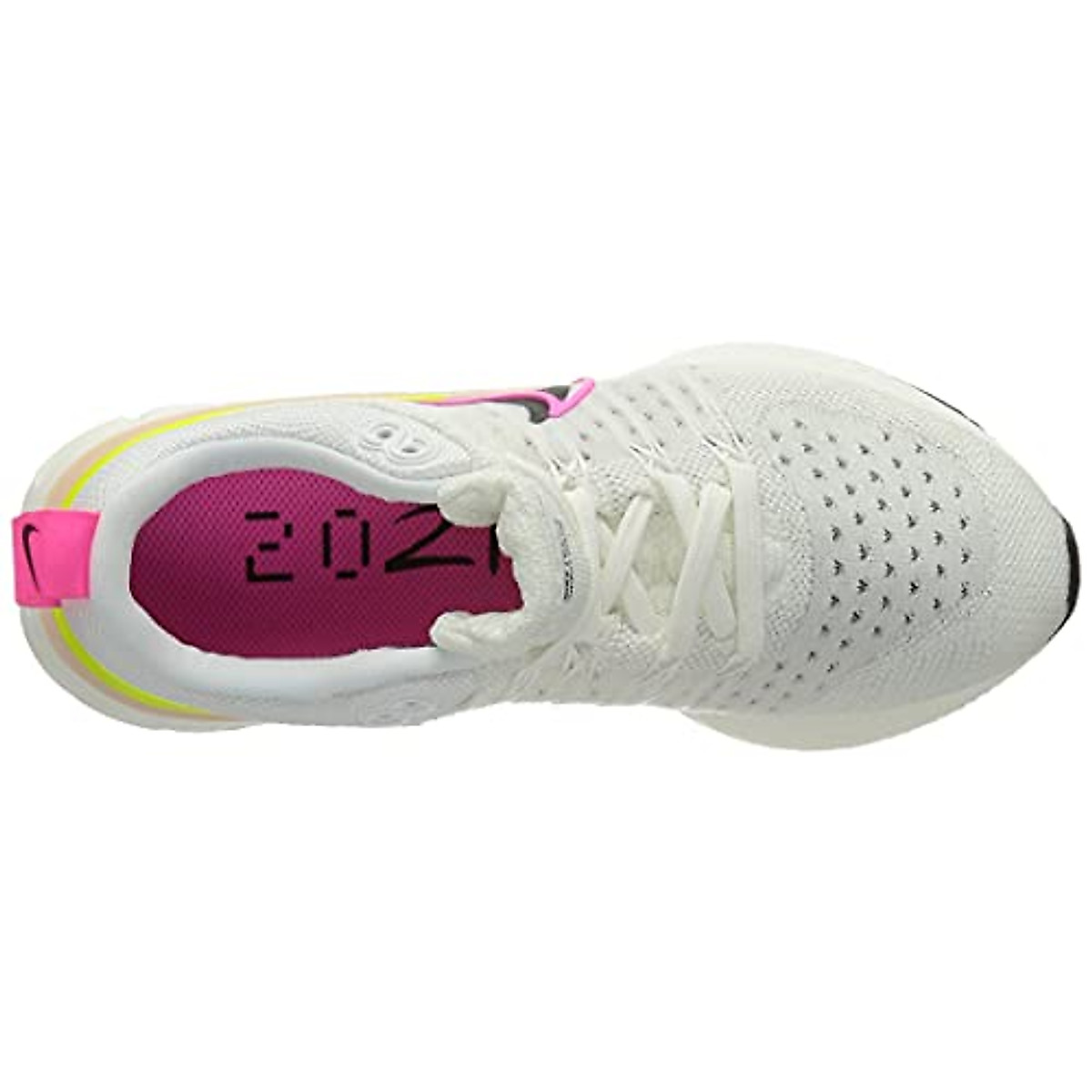 Nike Womens React Infinity Run FK 2 Running Trainers DJ5396 Sneakers Shoes (UK 6.5 US 9 EU 40.5, White Black sail Pink Blast 100)