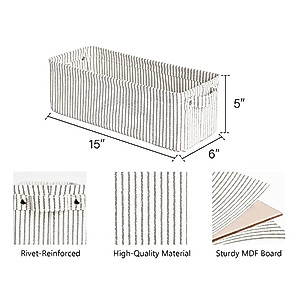 StorageWorks 2-Pack Narrow Storage Bins with 3-Pack Storage Baskets