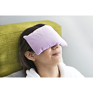 DreamTime Weighted Eye Pillow Mask, Lavender Velvet, Microwave or Freeze, Washable, 9.5x4.5 in, for Sleep, Yoga, Meditation, Relaxation