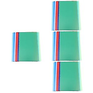 64 Pcs Translucent Reading Strip Writing Board Clay Tools Playdough Tools Highlight Bookmarks PVC Exam Mats Cutting Board Office Supplies Exam Pad Boards PVC Exam Plates