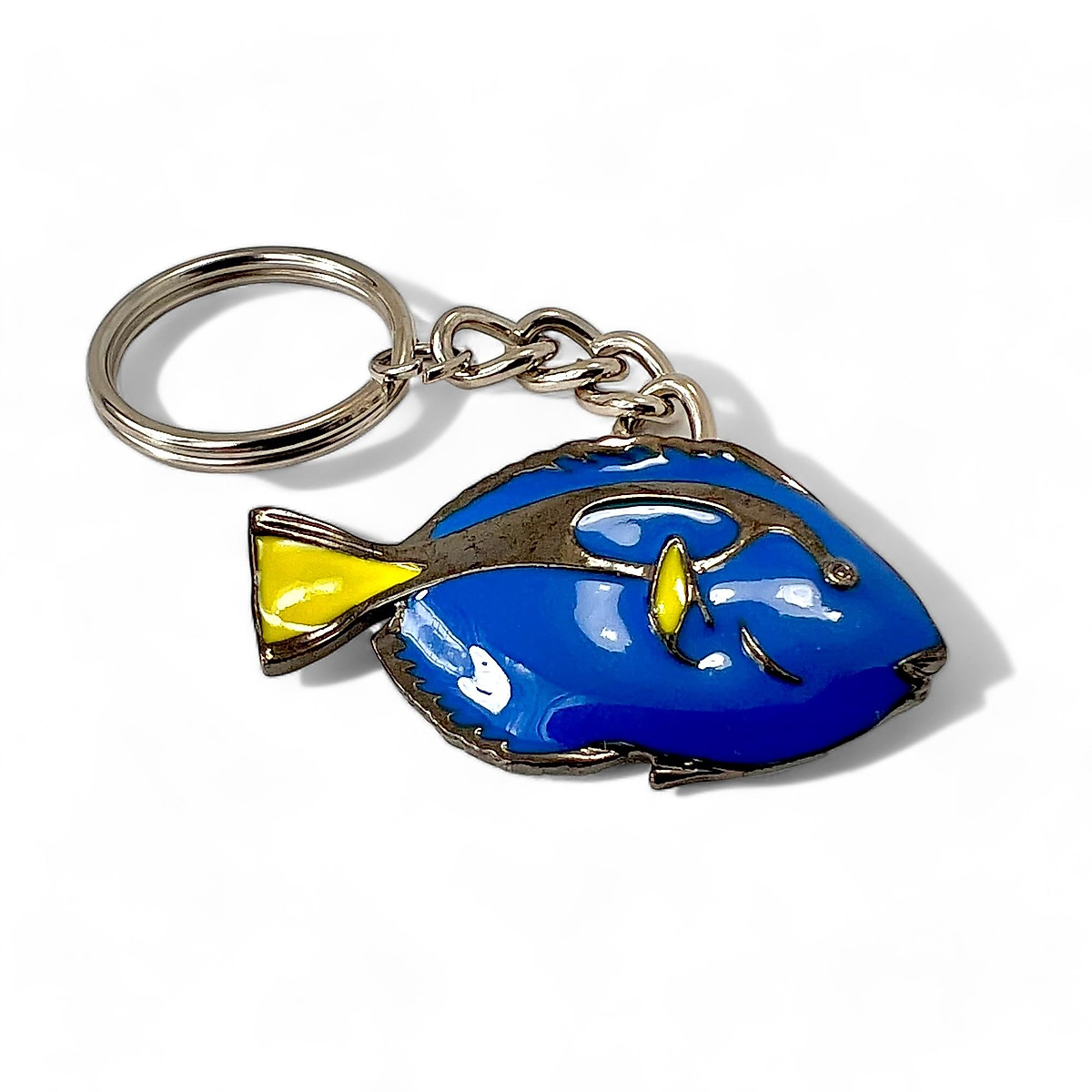 Blue Tang Keychain for Women and Teens-Key Chain Gifts for Women | Blue Tang Key Ring | Blue Tang Charms | Gifts for Ocean Lovers | Themed Keychains | Blue Tang Key Fob | Sea Life Key Chain