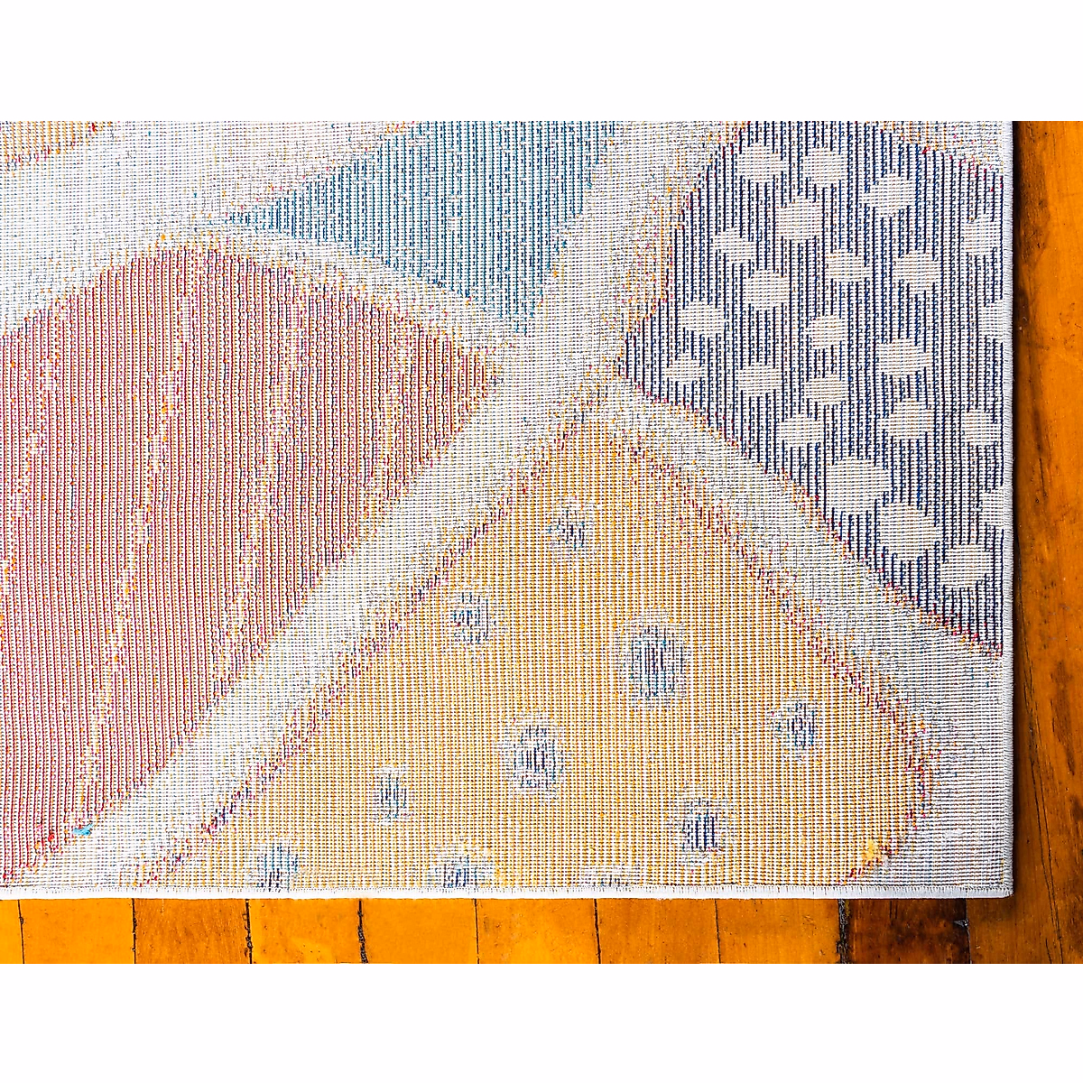 Unique Loom Positano Collection Coastal Modern Abstract Oceanic Rust Red Area Rug (9' x 12')