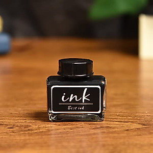 Quill Pen and Ink Set Vintage Feather Pen Dip Pen Set Crane Notebook Set for Friends and Family, White A