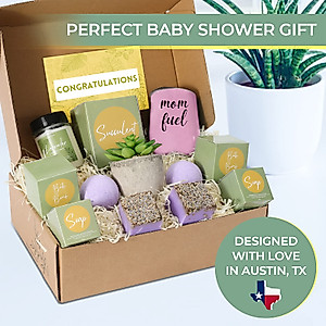 KEDRIAN New Mom Gift Box, New Mom Gifts for Women After Birth, Push Gifts for New Mommy Care Package, for New Mom Gifts for Women, Pregnancy Gifts for First Time Moms, Gifts for New Mom After Birth
