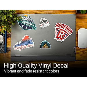 Whitecap Mountain Wisconsin Ski Adventures Souvenir 4 Inch Vinyl Decal Sticker Mountain Design