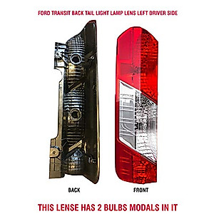 IMS auto parts Ford Transit 150 250 350 Back Tail Light Lamp Lens Left Driver Side 2016 To 2020