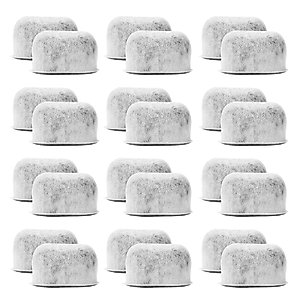 24-Pack Replacement Charcoal Water Filters for Braun Coffee Makers - Fits All Braun BrewSense Drip Series Coffee Machines