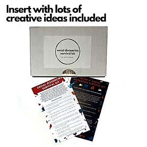 Chameleon Colors Social Distancing Survival Kit, Includes Goodies, Games, Activities, Self Care Items, Party Supplies, and More, Beyond a Snack Box, Gift Pack for Family or Friends