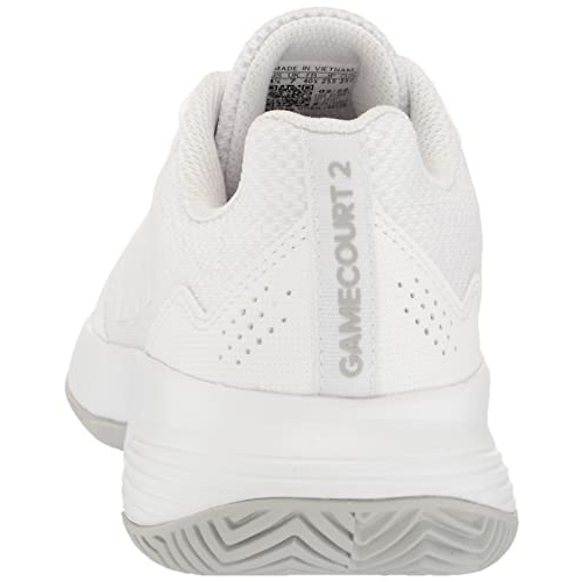 adidas Women's GameCourt 2 Tennis Shoe, White/White/Grey, 9.5