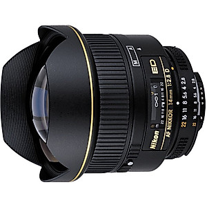 Nikon AF FX NIKKOR 14mm f/2.8D ED Ultra Wide Angle Fixed Zoom Lens with Auto Focus for Nikon DSLR Cameras