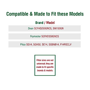 Frymate Commercial Deep Fryer Filter SG14 14“ x 13.5“, Stainless Steel Mesh Skimmer Fryer Strainer, Increase Fryer Oil Lifespan up to 40%