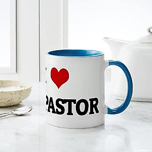 CafePress I Love MY PASTOR Mug Ceramic Coffee Mug, Tea Cup 11 oz
