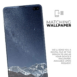 DesignSkinz Starry Mountaintop Protective Vinyl Decal Wrap Skin Cover Compatible with The Samsung Galaxy S20 (Screen Trim & Back Glass Skin)