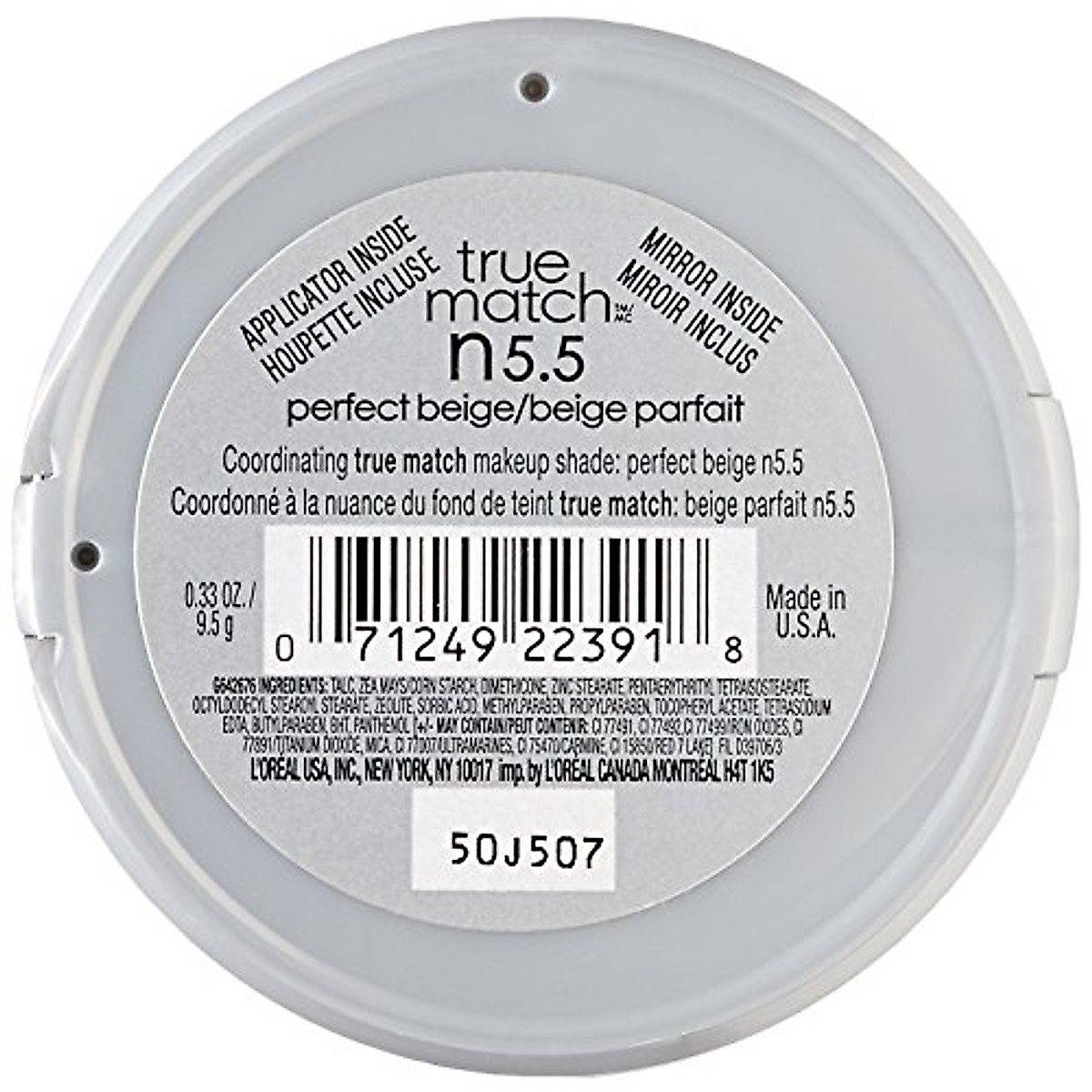 L'Oreal Paris True Match Powder, Perfect Beige, 0.33 Ounces