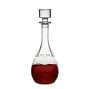 Bezrat Wine Decanter - 100% Hand Blown Lead-free Crystal Glass, Red Wine Carafe, Wine Gift, Wine Accessories