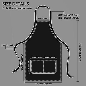 POFULL Mimi Gift Mimi Mother's Day Gift Mimi's Kitchen Never Runs Out Of Kisses and Cookies (Mimi's Kitchen Apron)