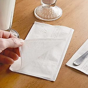 VeZee Premium Quality 2-Ply Disposable White Dinner Paper Napkins Ideal for Restaurant, Dinner, Lunche, Bar, Cocktail, Weddings, Birthday & All Occasions.: 3000CT