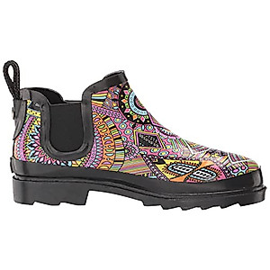 Sakroots Women's Rhyme Rain Bootie Boot, Rainbow Wanderlust, 10