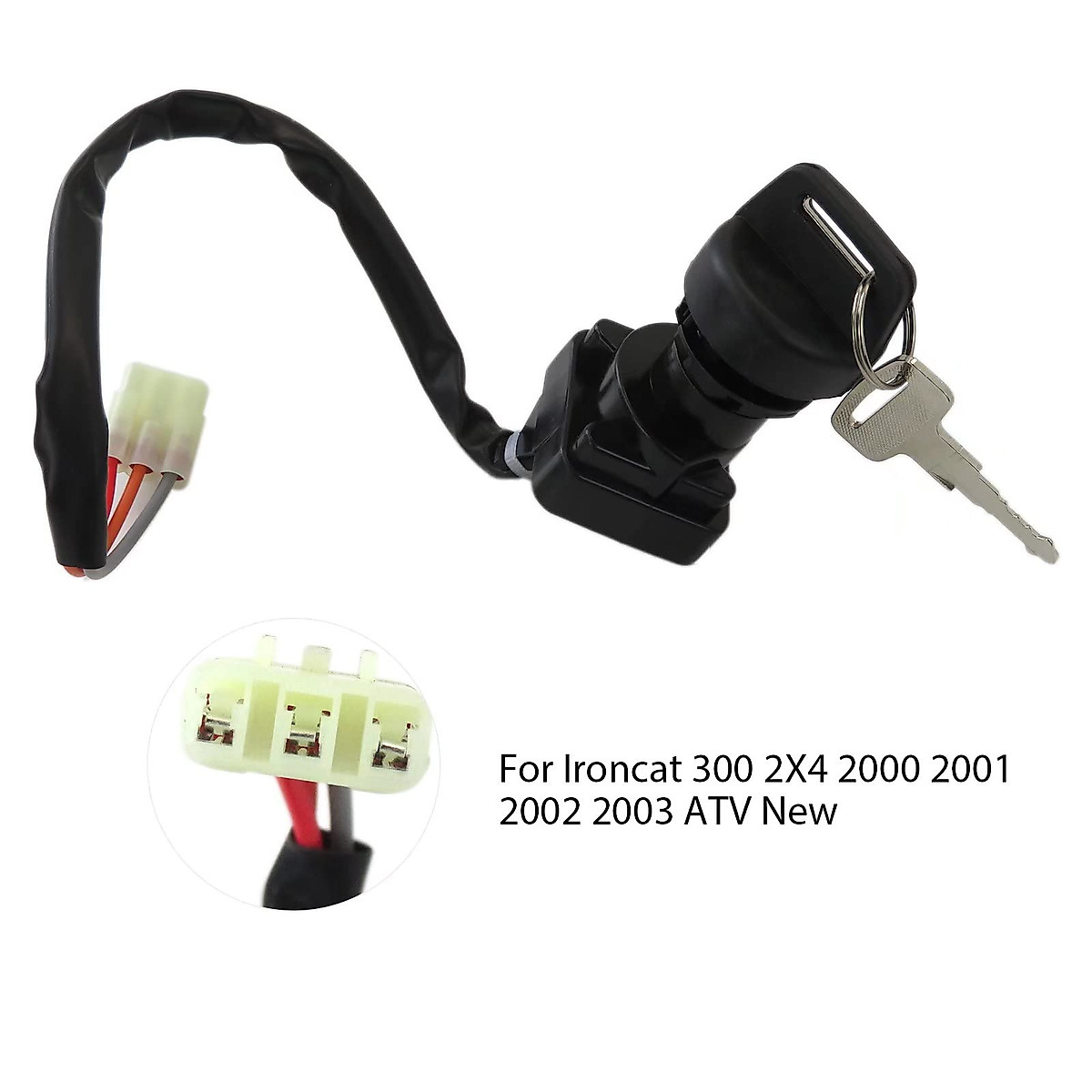 3430-040 3509-004 3313-439 Ignition Key Switch for Arctic Cat 400 Automatic -- 2000, 2003-2007, 2013-2015