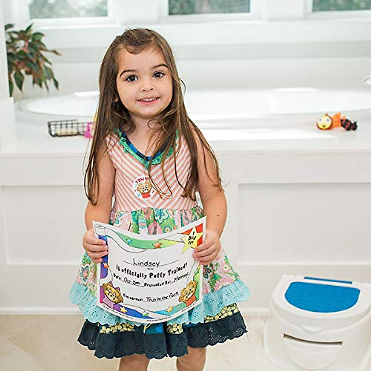 "I Can Do It!" Potty Training Reward Chart with Static Cling Stars by Kenson Kids
