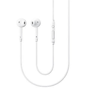 Compatible with OEM Samsung 3.5mm PREMIUM SOUND/ Stereo Earbud Headphones for Galaxy S5 S6 S6 Edge + Note 4 5 EO-EG920BW (Bulk Packaging)